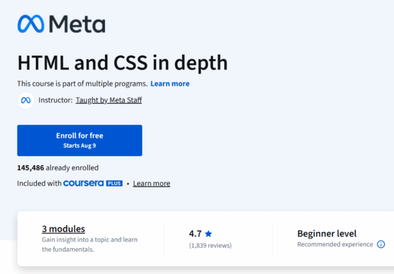 Meta Launches FullStack Developer Courses 2025